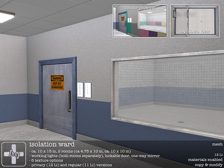 Second Life Marketplace - [ht+] isolation ward